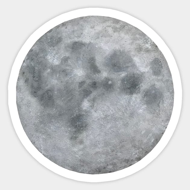 Moon Drawing - Moon - Sticker | TeePublic